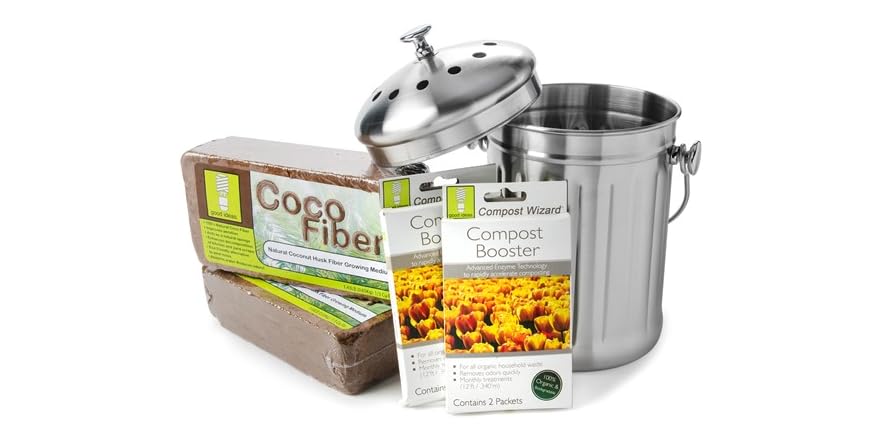 Good Ideas Compost Wizard Starter Kit, Black