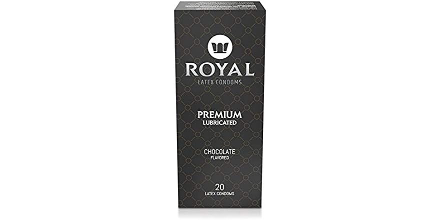 Royal Condoms - Chocolate Flavored 20ct