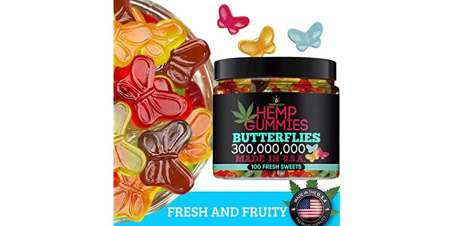 Healthergize Hemp Butterfly Gummies (100-Ct)