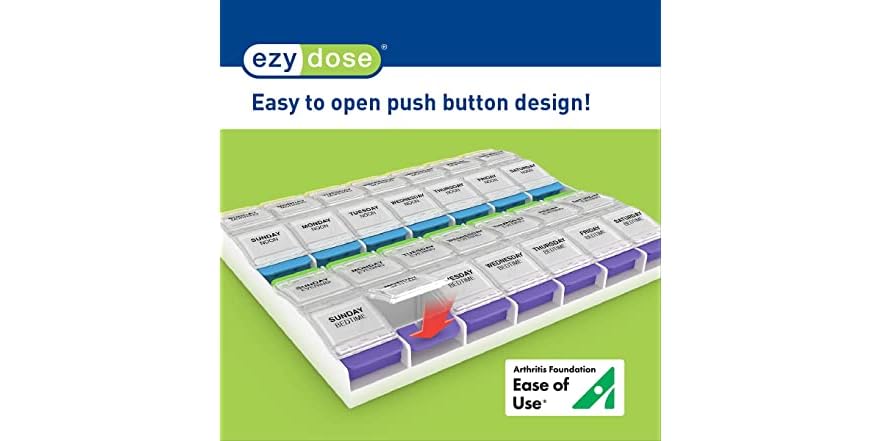 EZY DOSE Push-Button Medtime Planner