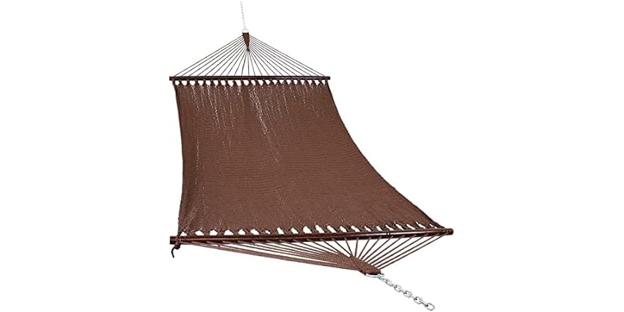 Sunnydaze Soft-Spun Polyester Rope Double Hammock (Open Box)