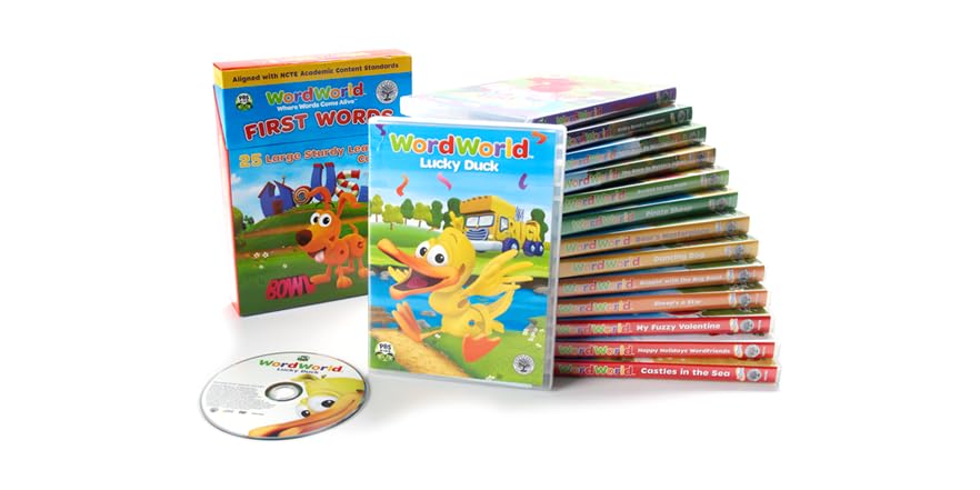 WordWorld 14 DVD Set with 25 Flashcards - Kids & Toys