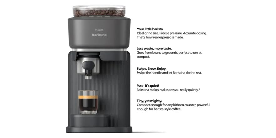 (NEW) Philips Baristina Automatic Espresso Machine (Open Box)