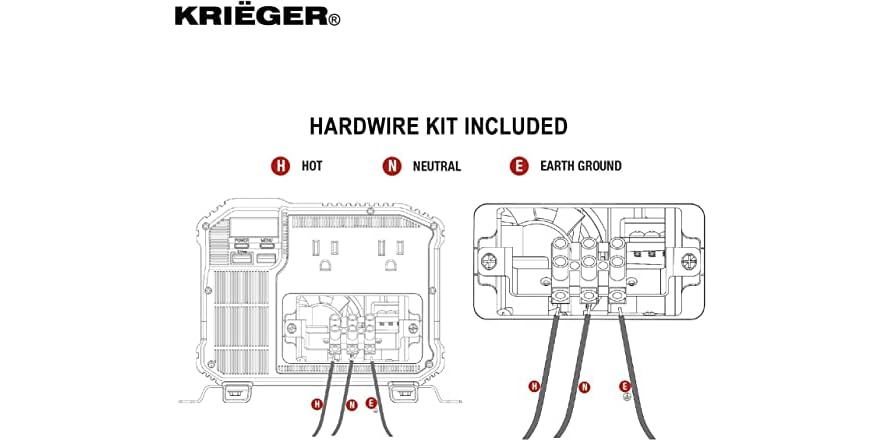 Krieger 4000 Watt 12V Power Inverter Dual 110V AC