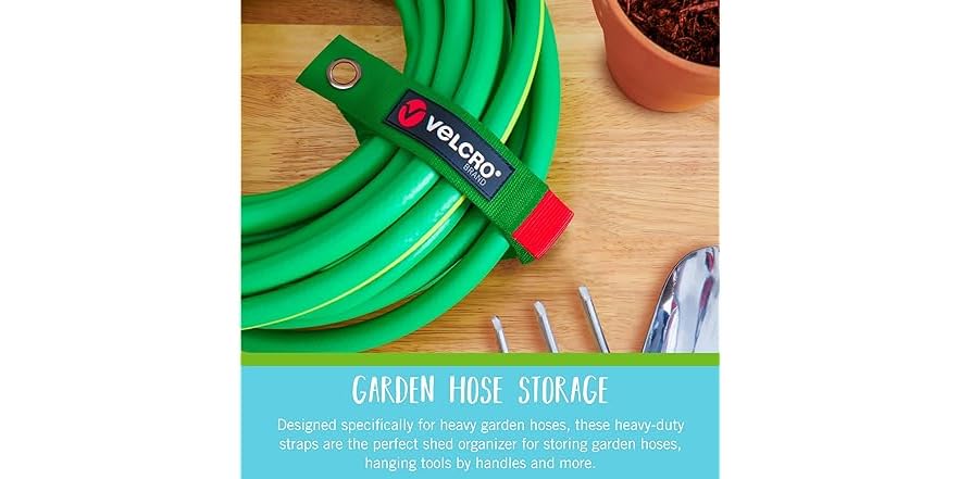VELCRO Brand Easy Hang Garden Hose Strap