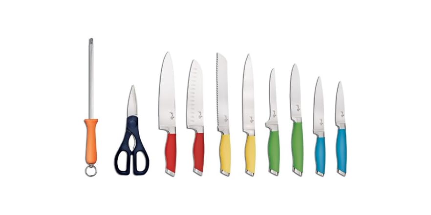 Fiesta 11-Piece Multi-Color Cutlery Block Set