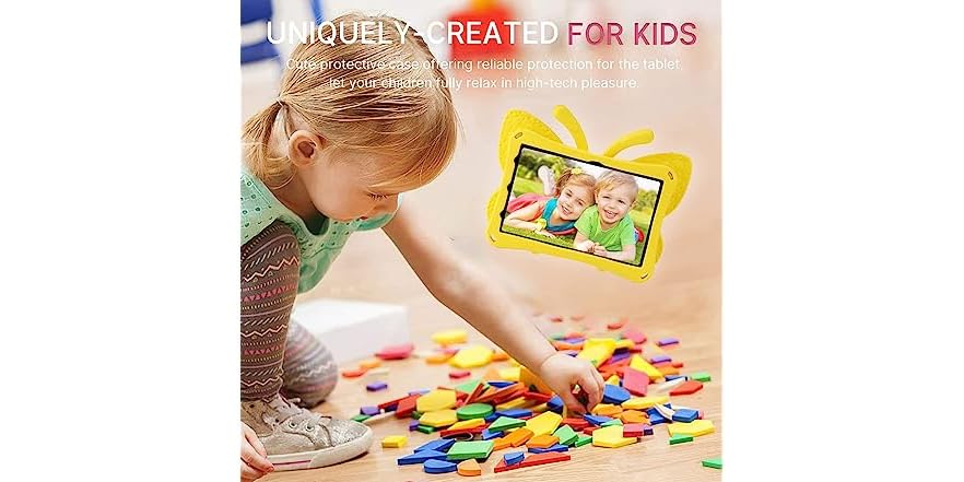 Fire 7 Tablet Case Kids, Yellow