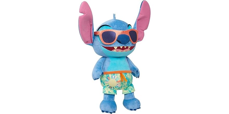 DISNEY CLASSIC 17in Beach Plush Stitch