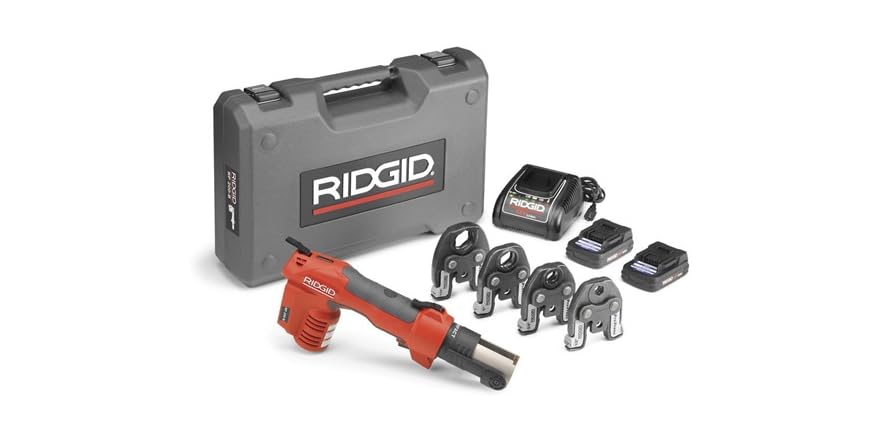 RIDGID Compact Press Tool Kit, Hydraulic Crimping Tool with ProPress Jaws