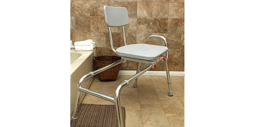 Swiveling and Sliding Bathtub Bench