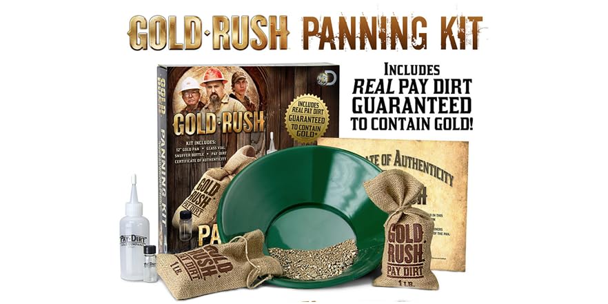 Gold Rush Panning Kit + Extra "Pay Dirt"