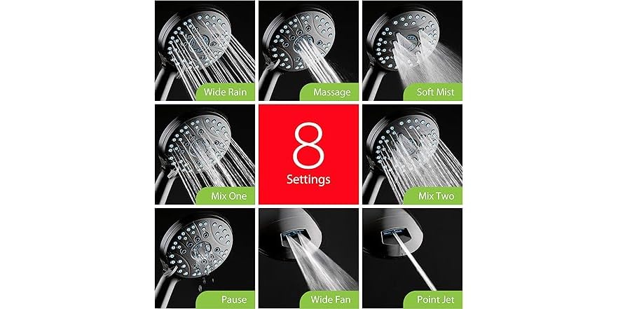 AquaCare Shower Head Combo with Germ Shield