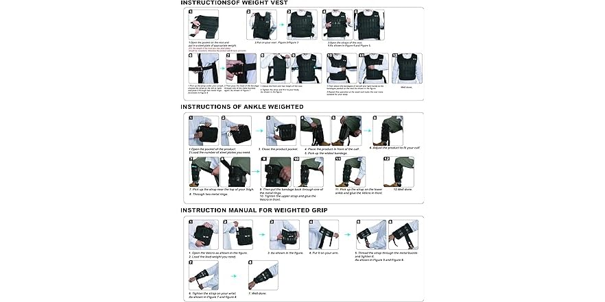 LEKARO Weighted Vest Set