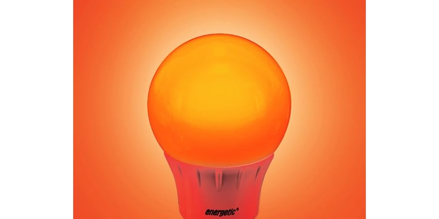 Orange LED A19 Light Bulb - 2 Pack
