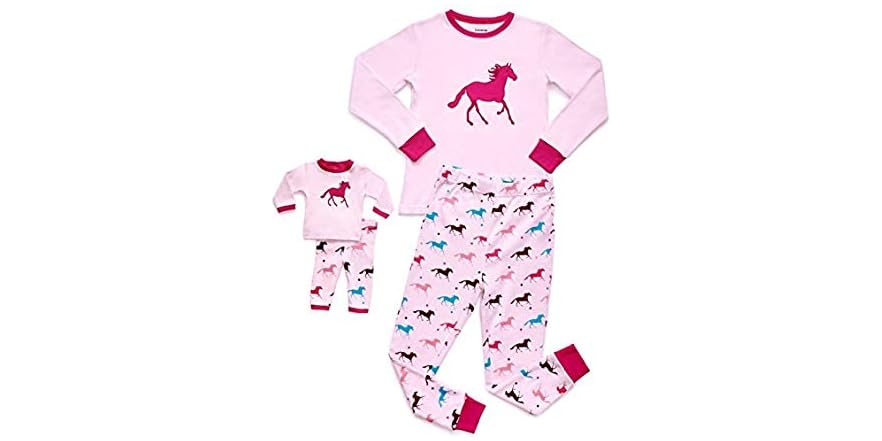 Matching Doll and Girls Pajamas Set