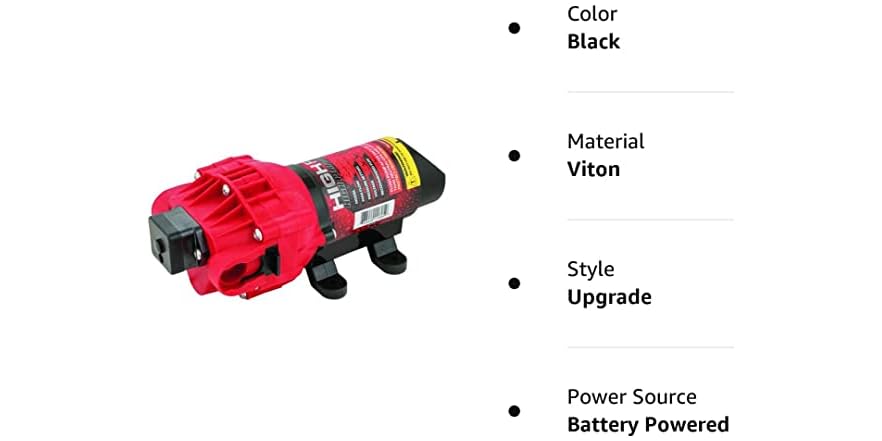 2.4 GPM 12 Volt (Hi Flo) Diaphragm Sprayer Pump