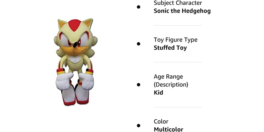 Super Shadow Plush 10"