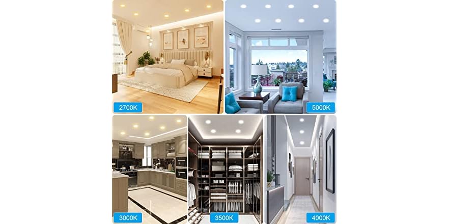 Miootly 6" Recessed Lighting, 12 Pack (Open Box)