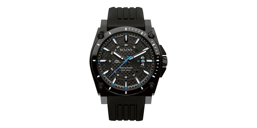 Bulova Men's 98B142 Precisionist Black Stainless Steel Watch