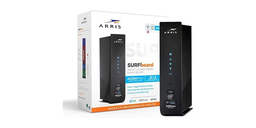 ARRIS SURFboard SBG7600AC2-RB DOCSIS 3.0 Cable Modem & Router