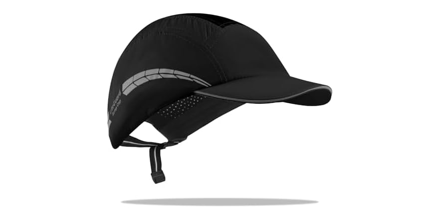 Bump Cap with Reflective Stripes