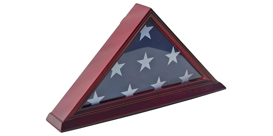 Triangular Folded Flag Display Case