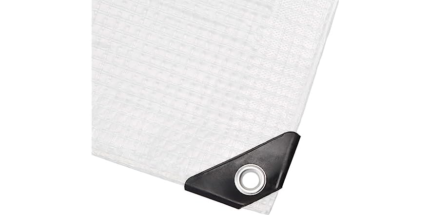 AmazonCommercial Heavy Duty Clear Mesh Tarp