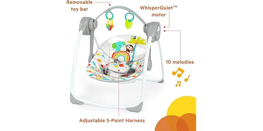 Portable Compact Automatic Baby Swing