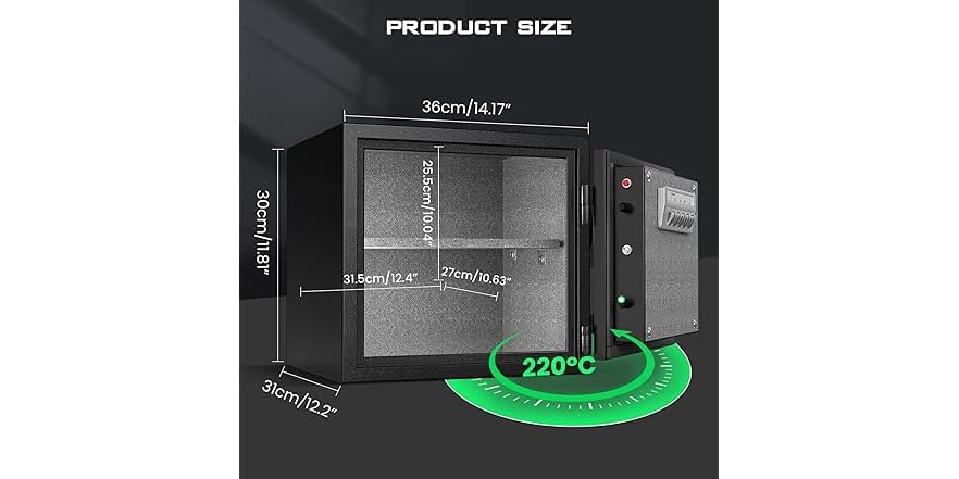 Kavey Safe Box | 1.3 Cu Ft