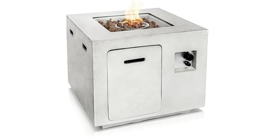 SereneLife Outdoor Propane Fire Pit Table