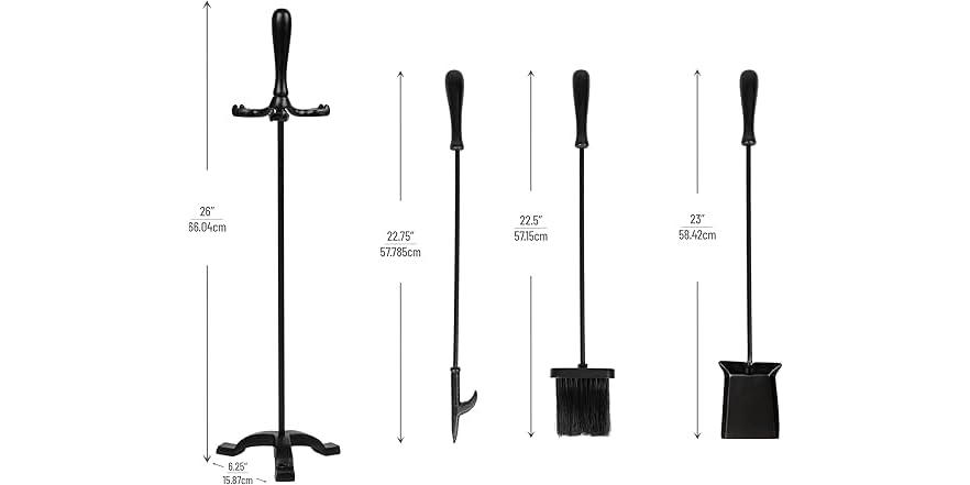 Mind Reader Fireplace Tool Set