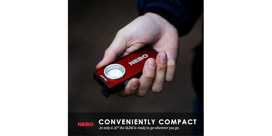NEBO Slim Work Light, USB Rechargeble Pocket Light