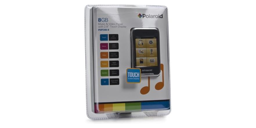 Polaroid 8GB Touch Screen Media Player