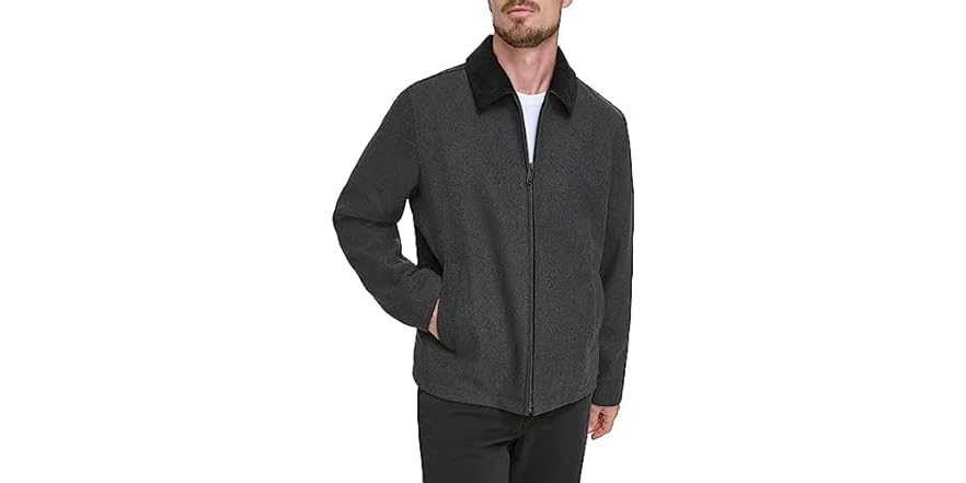 Dockers Men's Wool Blend Open Jacket