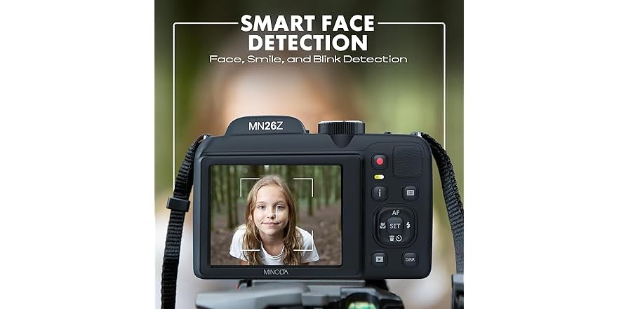 (NEW) Minolta 20 Mega Pixels 26x Optical Zoom Digital Camera with 1080p ...