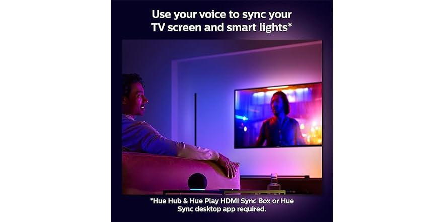 Philips Hue Compact Smart Light Tube, Black