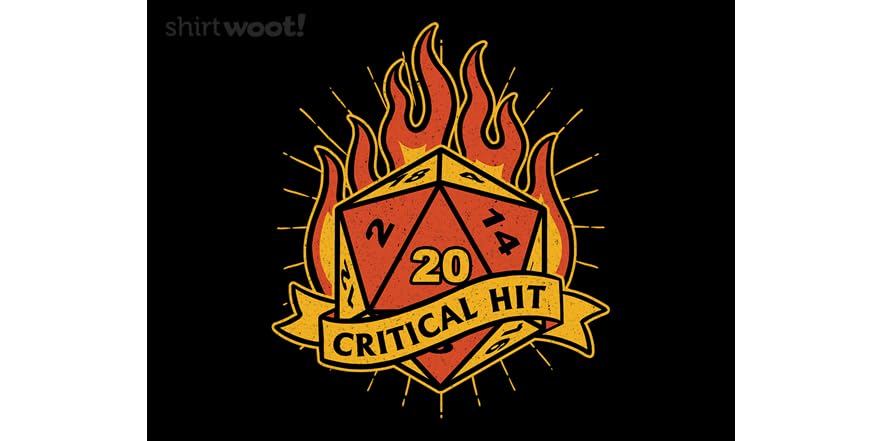 RPG Fire Dice Tattoo