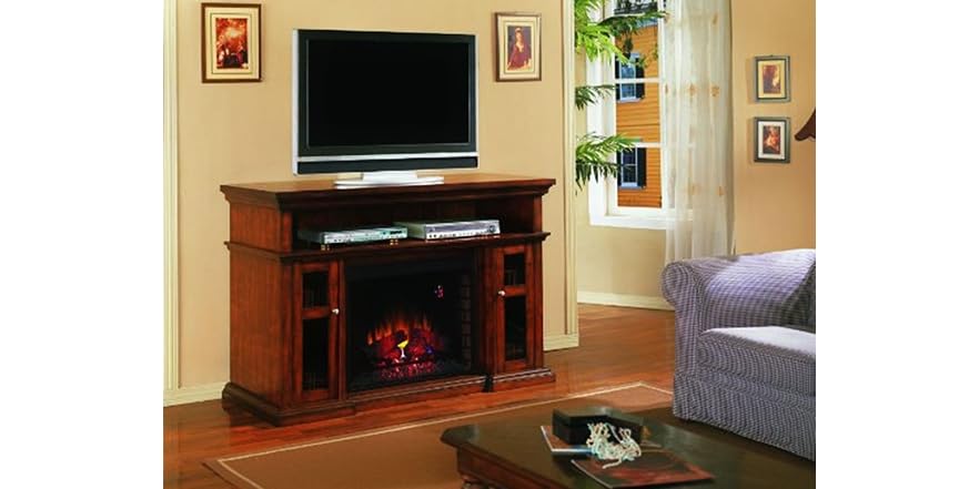 Media Mantel w/Electric Fireplace Insert