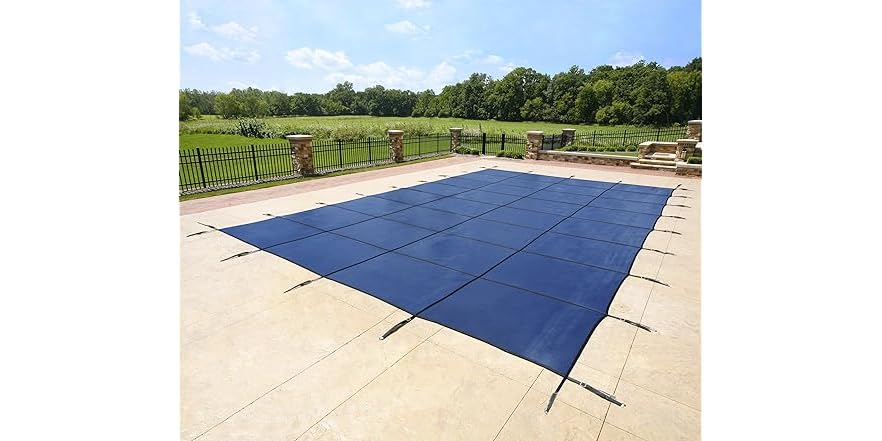 Blue Wave 15x30 Rectangular inGround Pool Safety Cover Blue (Open Box)