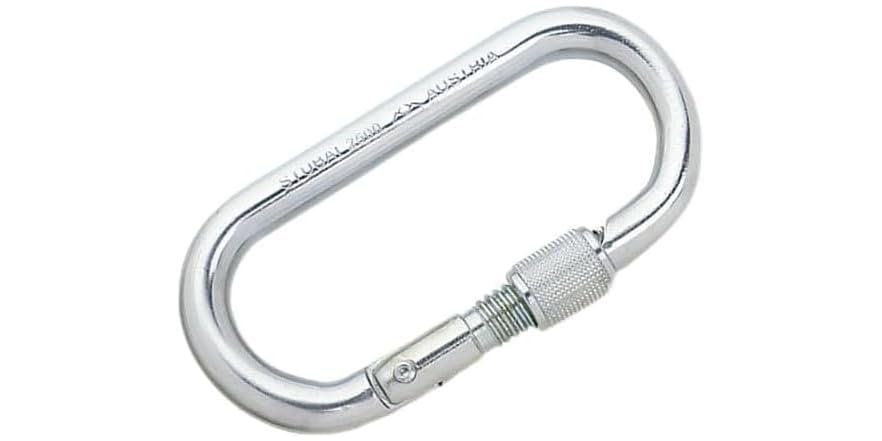 Stubai Oval Steel Screw Gate Carabiner