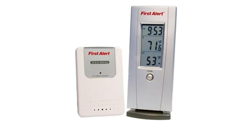 First Alert Wireless Weather Station with Remote RF Temperature Transmitter