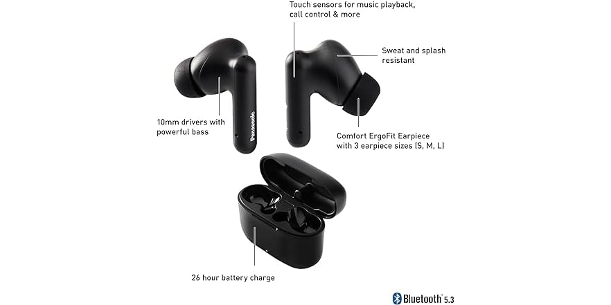 Panasonic ErgoFit True Wireless Earbuds