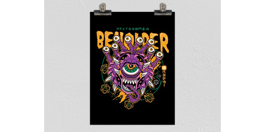 Beholder 12" x 16" Matte Poster