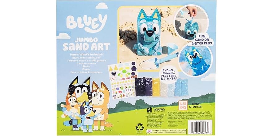 Horizon Group USA Bluey Jumbo Sand Art