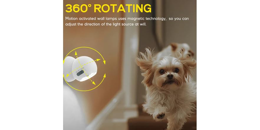 2 Pack 500 Lumens Motion Sensor Night Light