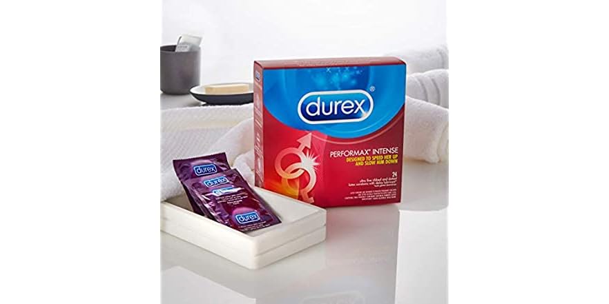 Durex Performax Intense Condom, 24 Count