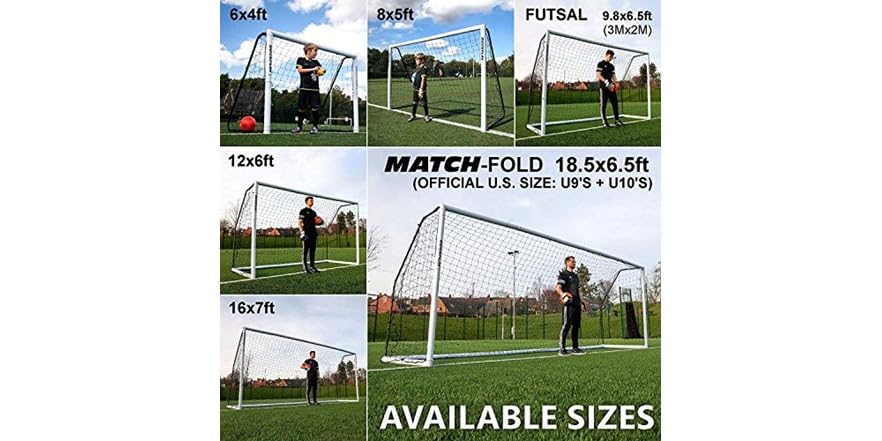 QuickPlay Match-Fold Soccer Goal