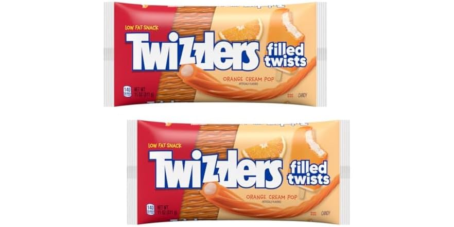 (6-Pack) Twizzlers Orance Cream, 11 oz