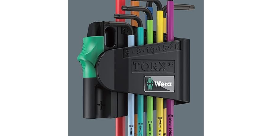 Wera L-Key 9 Piece Set Tamper-Proof TORX