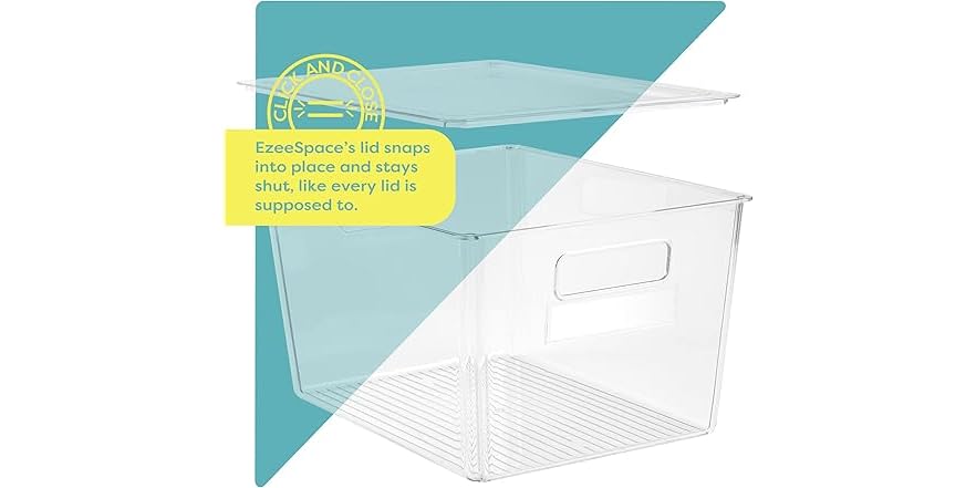 8"x10" Large Acrylic Storage Containers w/Lids